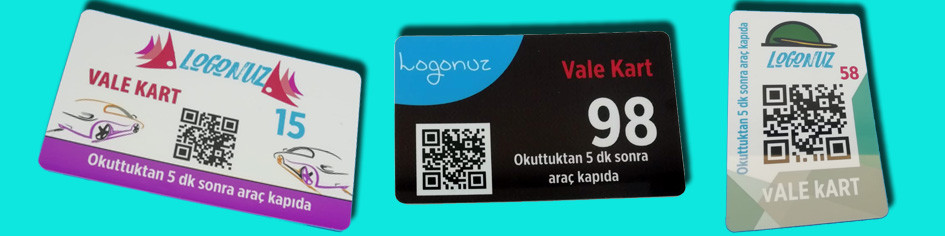 Plastik Vale kartı ve VALE Çağrı sistemi. Kaliteli, Pratik, Prestijli