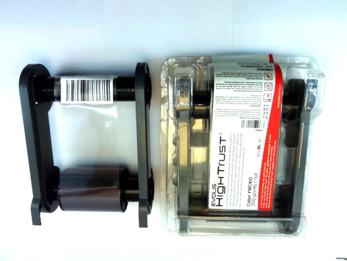 Evolis Primacy R5F008EAA 5 Panel Renkli Ribon YMCKO 300 Baskı - Plasis